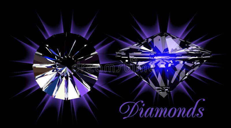 Luxury Diamonds Black Background Stock Illustrations 4 697 Luxury