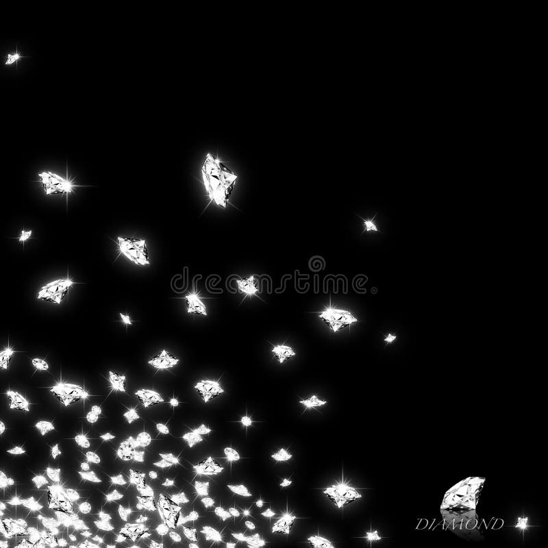Diamonds falling stock illustration. Illustration of beauty - 22644082