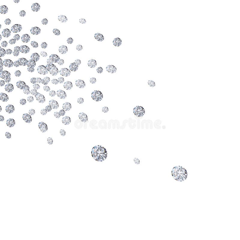 Diamonds falling stock illustration. Illustration of crystal - 22644104