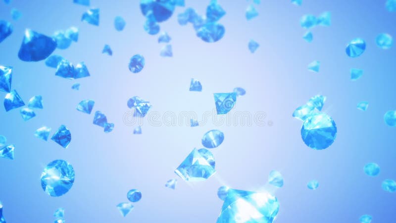 Diamonds Falling Background (Loop) Stock Footage - Video of gemstone ...