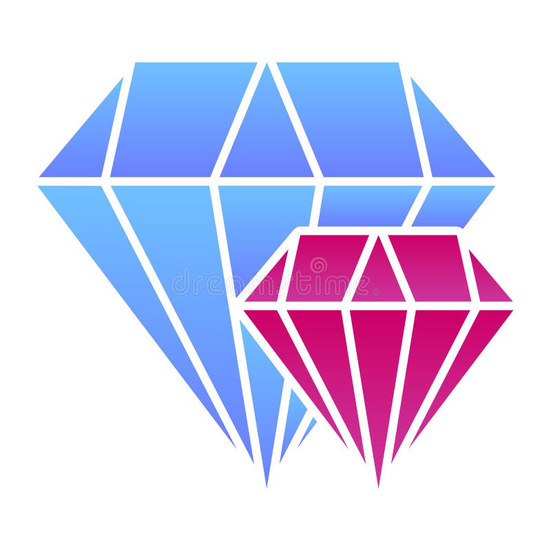 Diamonds on Flat Background Stock Illustration - Illustration of clear, rendered: 73429786