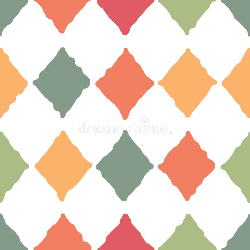 Diamonds Pattern stock vector. Illustration of retro - 59738797