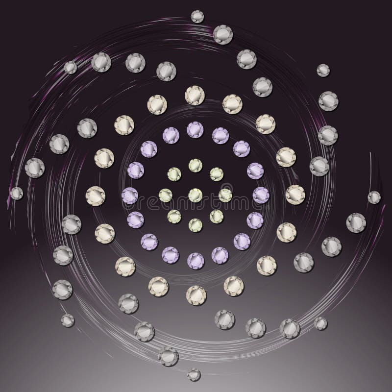 Diamonds. the Pattern of Realistic Diamonds. Stock Vector ...