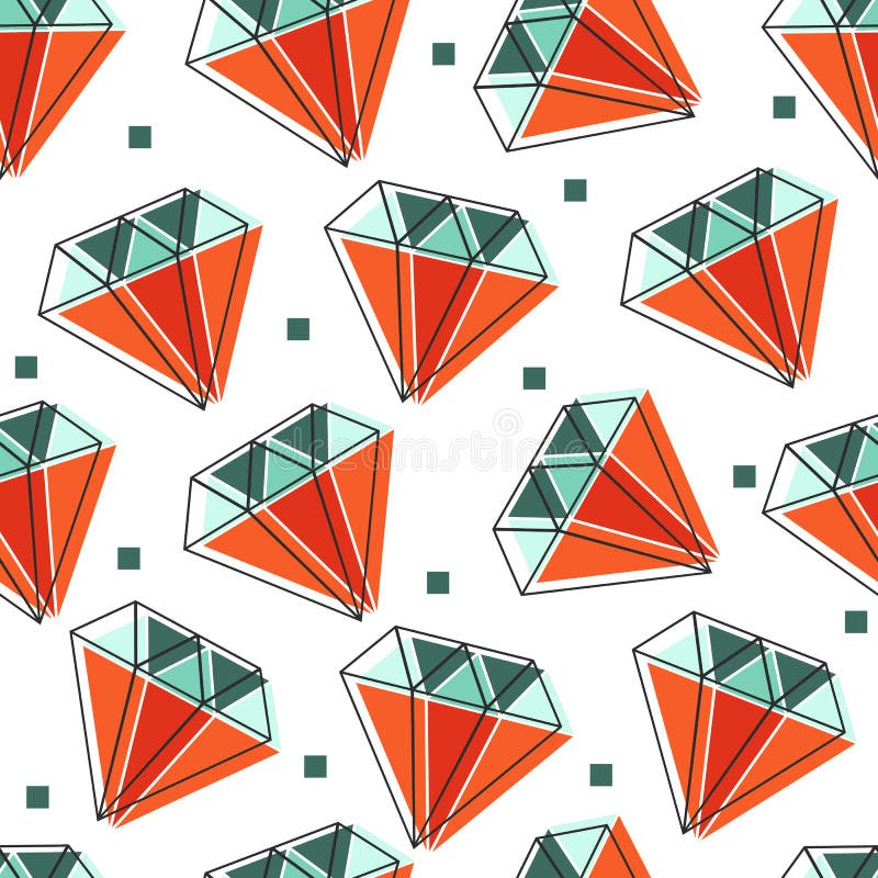 Diamonds pattern stock vector. Illustration of geometrical - 66744059