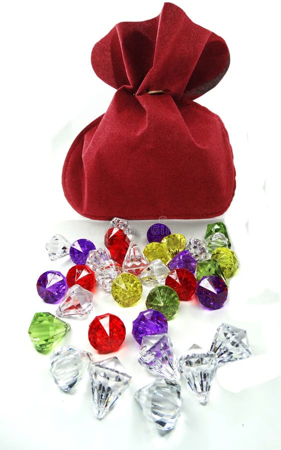 Diamonds Ruby Topaz Emerald Gem Stones Crystals Stock Image - Image of ...