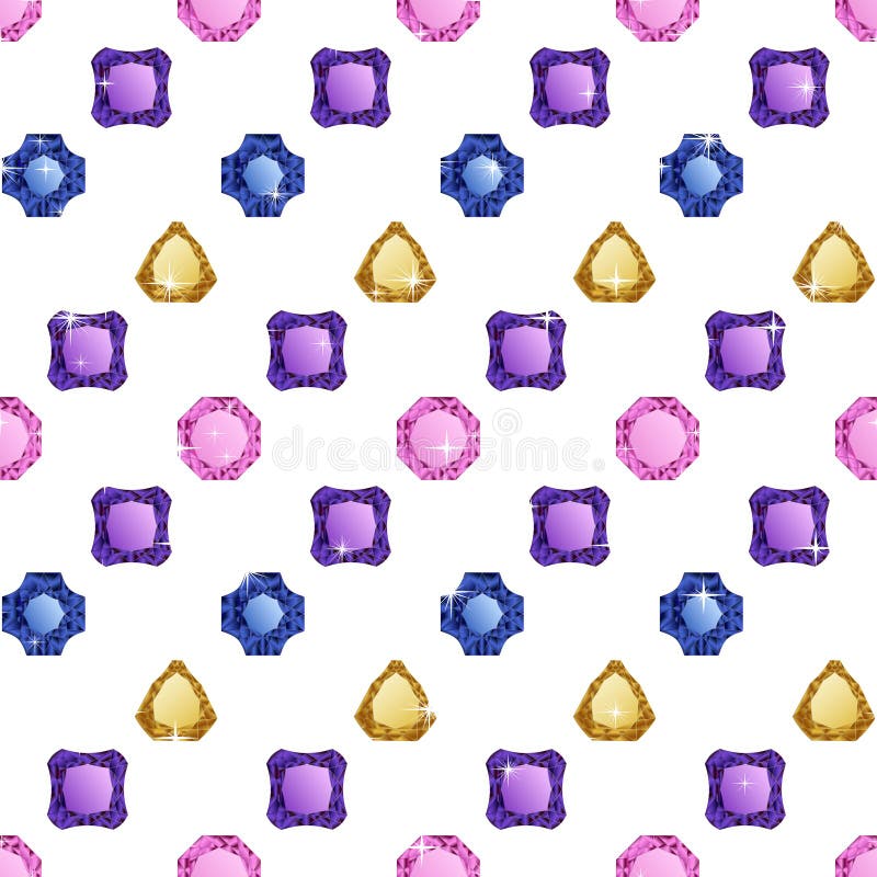 Diamonds seamless pattern stock vector. Illustration of graphic - 80662913