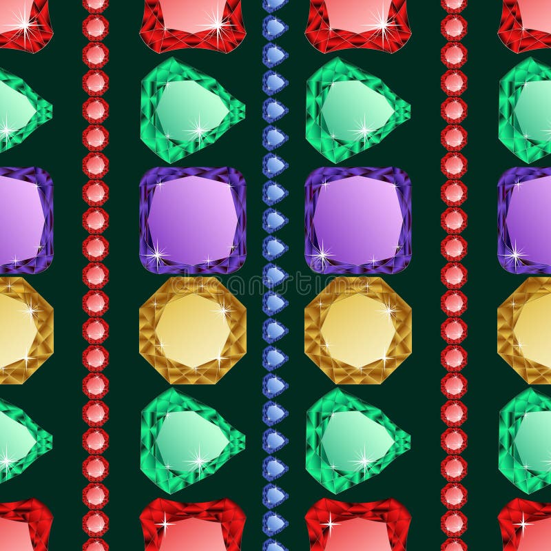 Diamonds seamless pattern stock vector. Illustration of object - 70645720