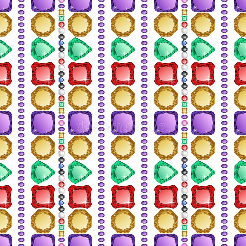 Diamonds seamless pattern stock vector. Illustration of gemstone - 70985485