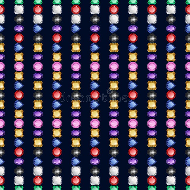 Diamonds seamless pattern stock vector. Illustration of jewel - 73358776