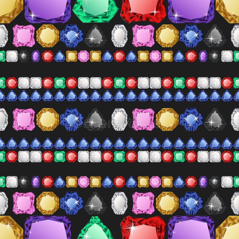 Diamonds seamless pattern stock vector. Illustration of decoration ...