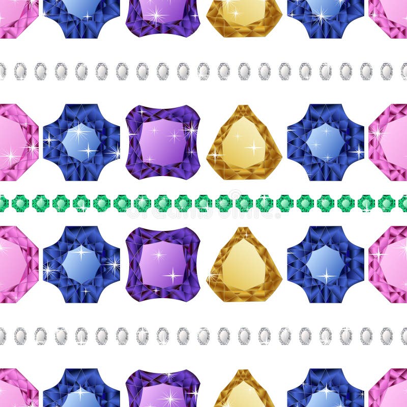 Diamonds seamless pattern stock vector. Illustration of decoration ...