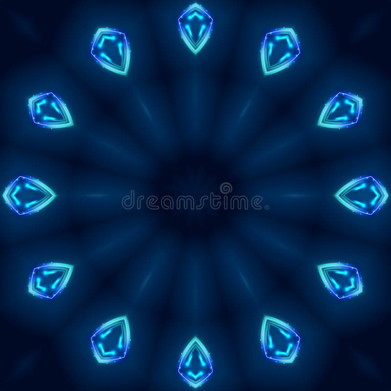 Diamonds with Soft Lights, Blue Lights, Luminous Star, Blue Background ...