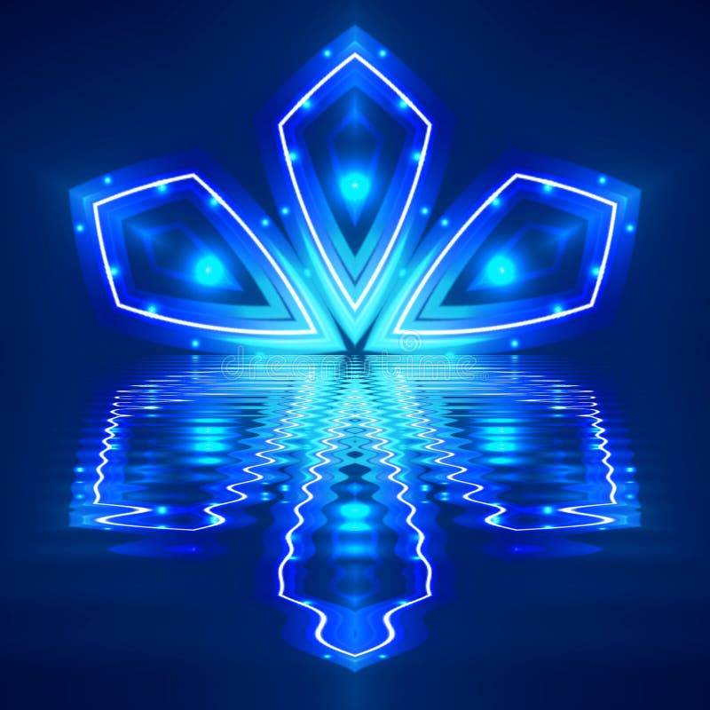 Diamonds with Soft Lights, Blue Lights, Luminous Star, Blue Background ...