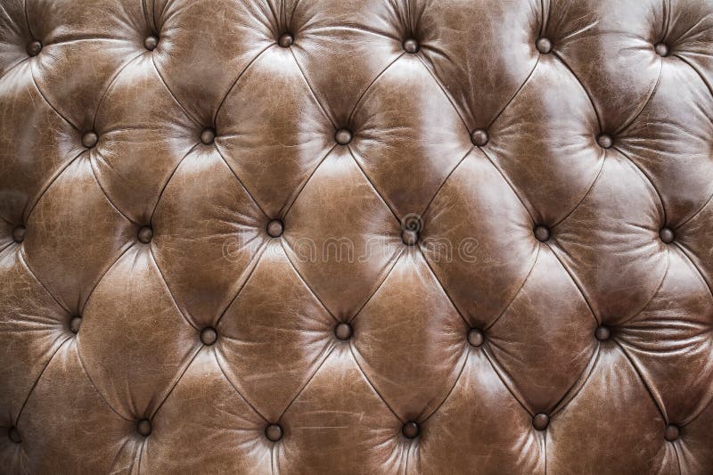 Texture Of Vintage Brown Leather Sofa For Background Stock Image ...