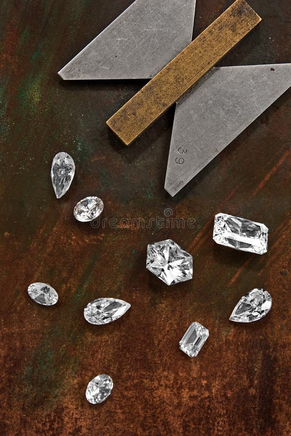 Working box with diamonds stock photo. Image of jewelry - 4860814