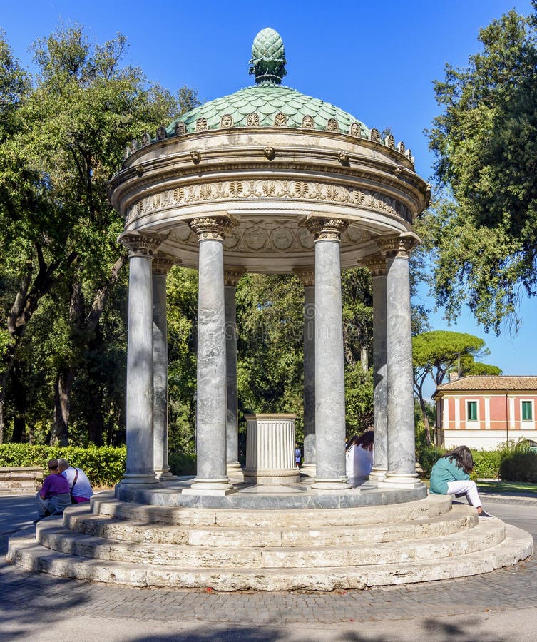 Diana Temple in Villa Borghese Park, Rome, Italy Editorial Stock Photo ...