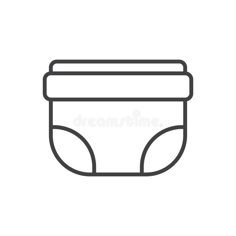 Diaper Icon - Pamper Icon stock illustration. Illustration of symbol ...