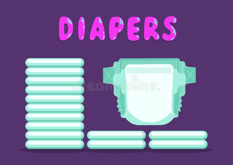 Stack Diaper Stock Illustrations – 244 Stack Diaper Stock Illustrations ...