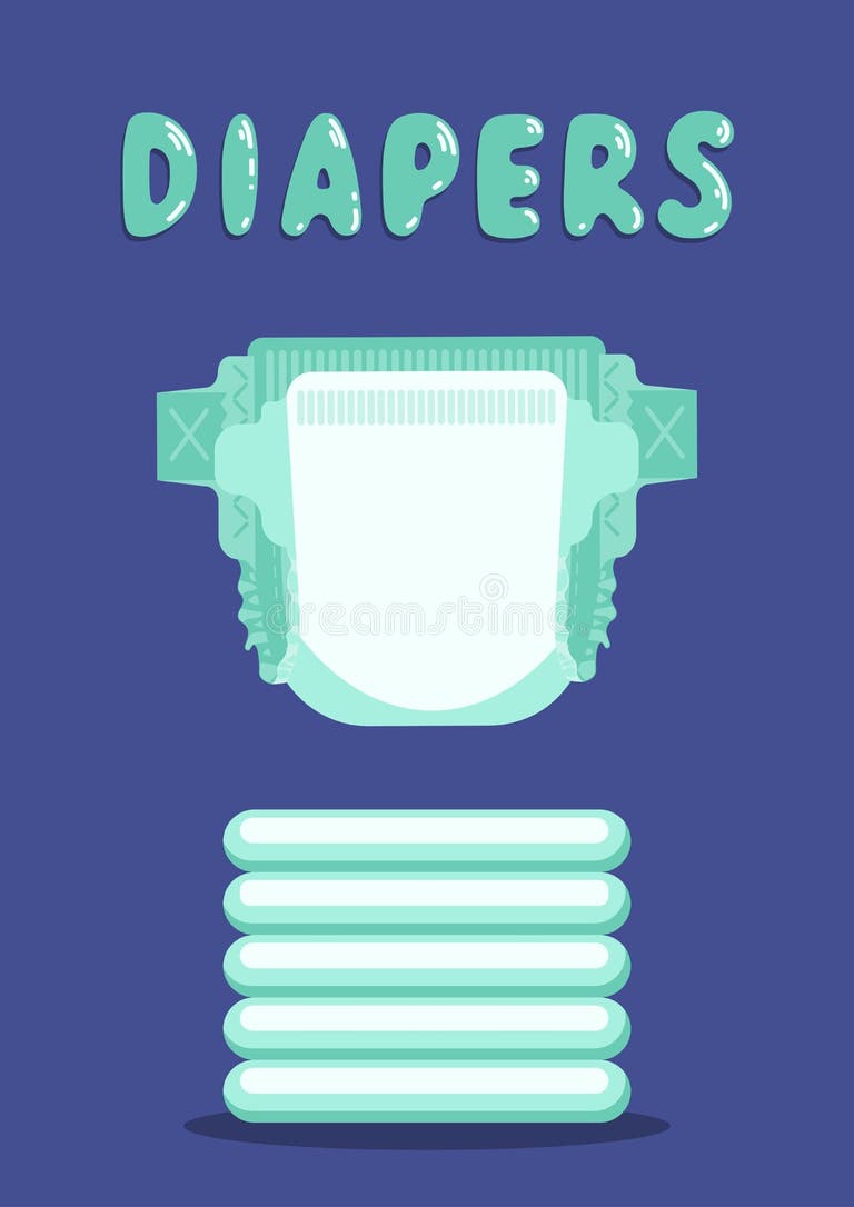 Stack Diaper Stock Illustrations – 258 Stack Diaper Stock Illustrations ...