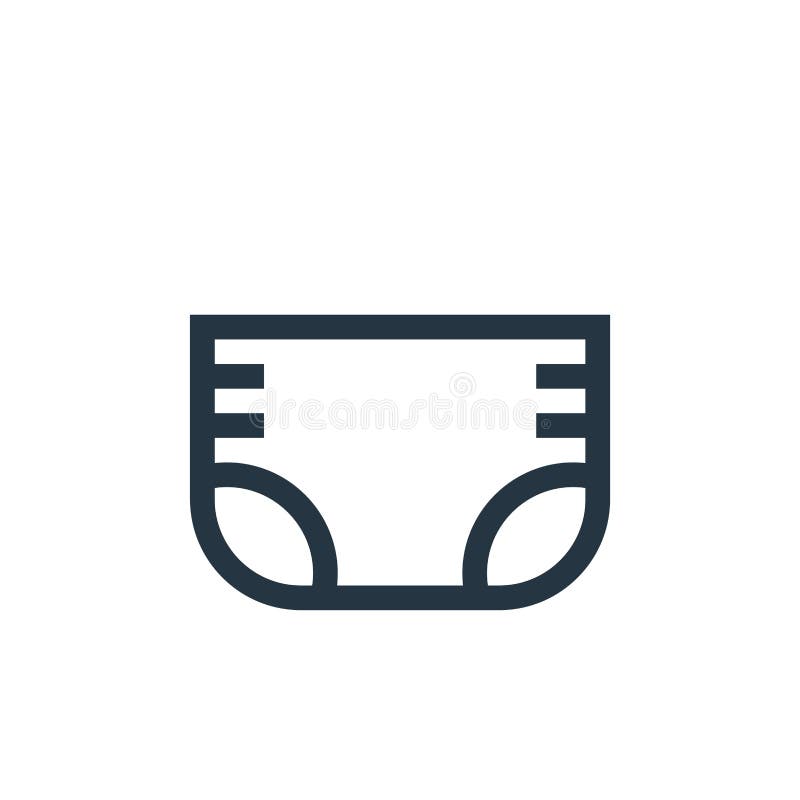Diaper Vector Icon. Diaper Editable Stroke. Diaper Linear Symbol for ...