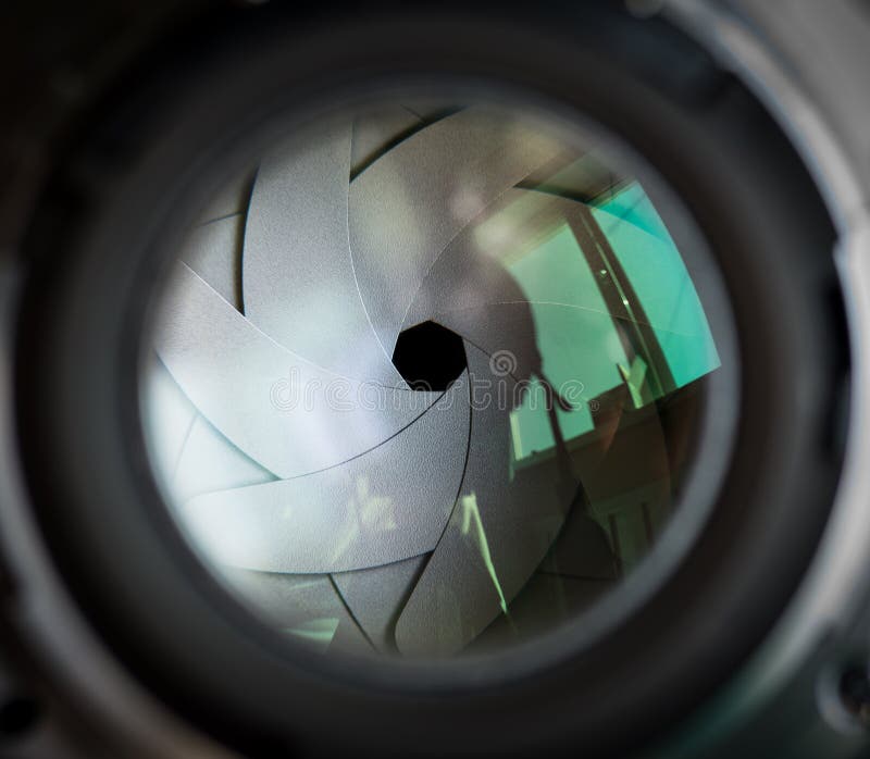 The Diaphragm of a Camera Lens. Stock Photo - Image of focal, optical ...