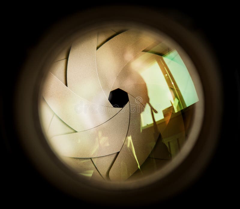 The Diaphragm of a Camera Lens. Stock Image - Image of object, manual ...
