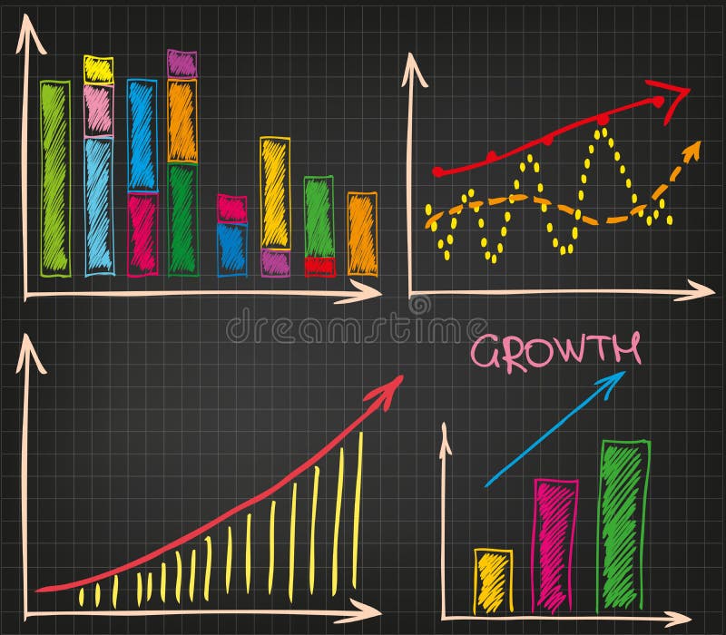 Diargam and Graphs stock vector. Illustration of arrow - 43990546