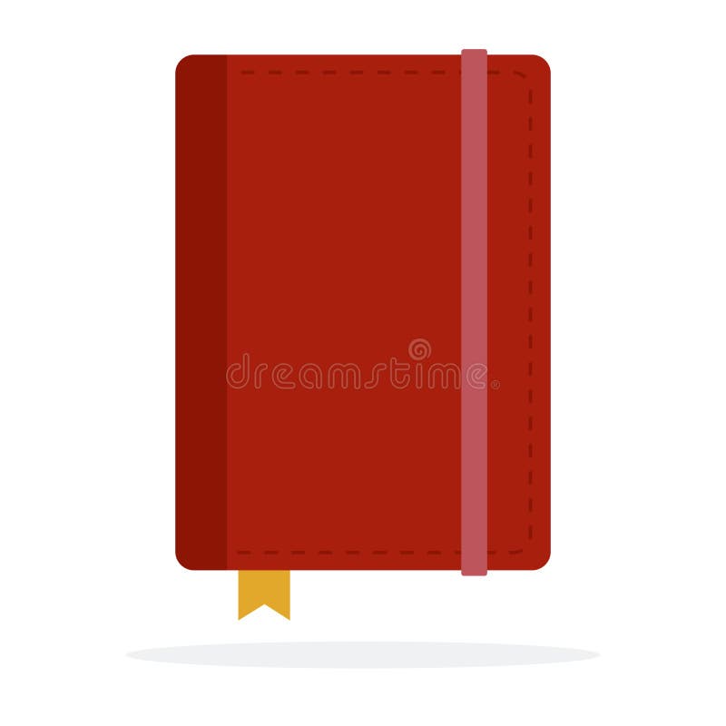 Diario Privado Aislado Con Un Vector Marcador Ilustración del Vector ...