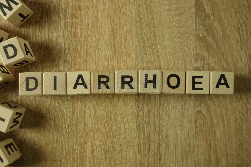 Diarrhoea Word from Wooden Blocks Stock Photo - Image of constipation ...