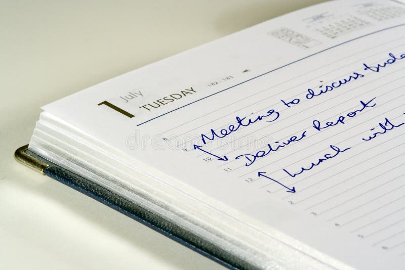 Diary stock image. Image of minute, calendar, week, month - 538107