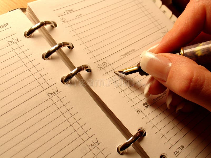 Diary stock image. Image of page, agenda, light, notes - 608185