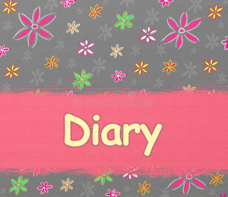 Diary album cover stock illustration. Illustration of girly - 17142740