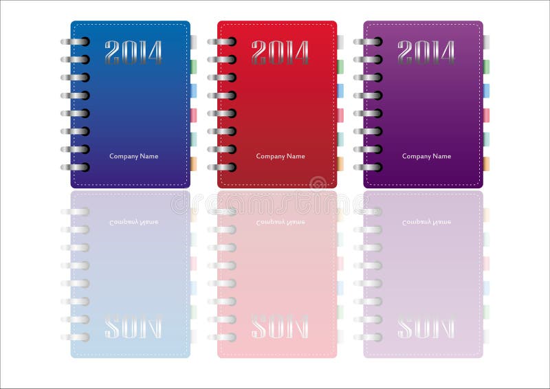 Diary stock vector. Illustration of blue, year, office - 32097056