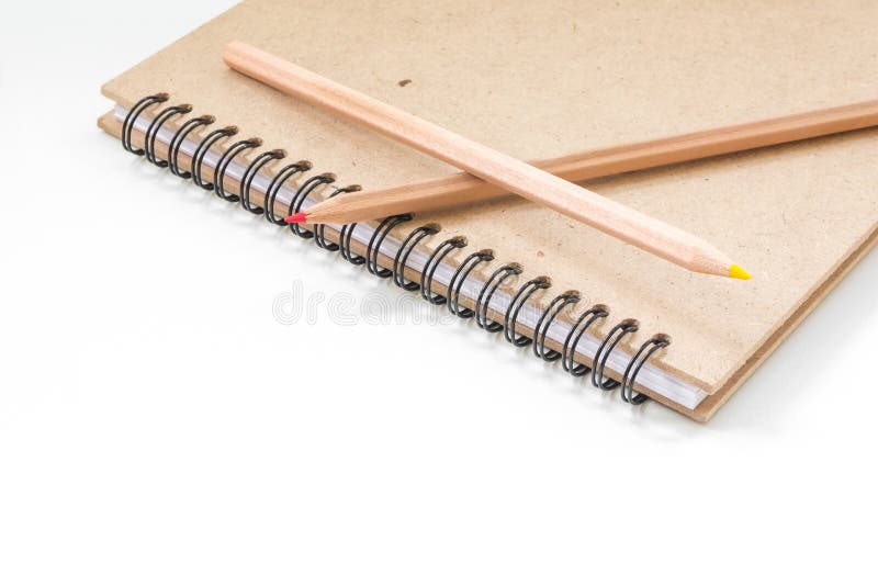 Diary book and pencil stock image. Image of equipment - 58702873