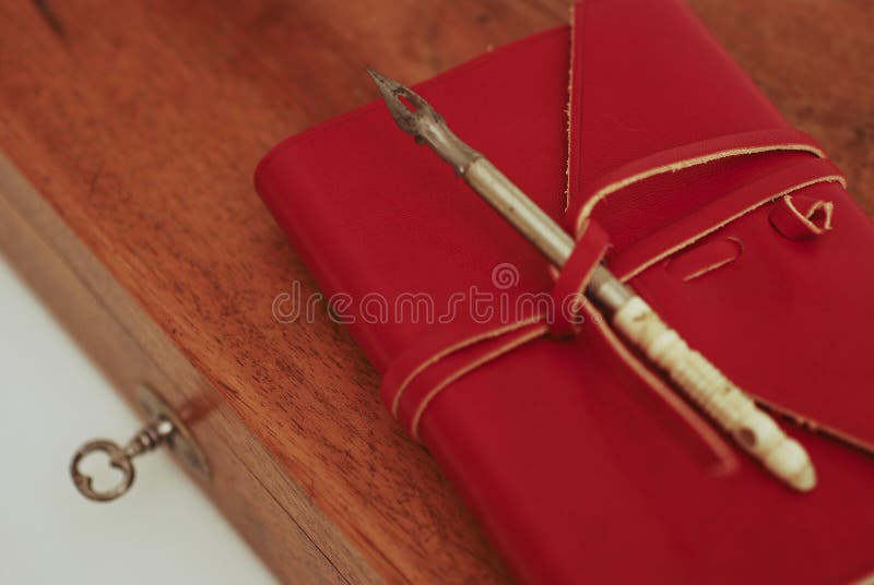 Old diary book red stock image. Image of information, journal - 4220199
