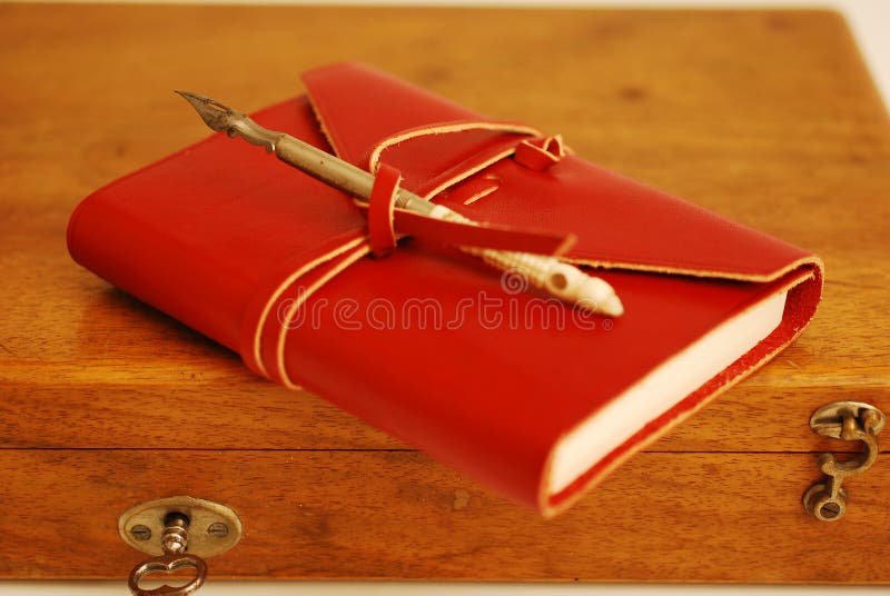 Old diary book red stock image. Image of information, journal - 4220199