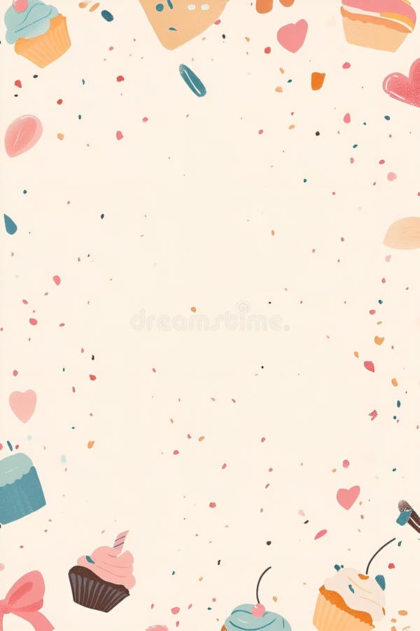 Diary Frame with Pastel Tones and Minimalist Patterns. Stock ...