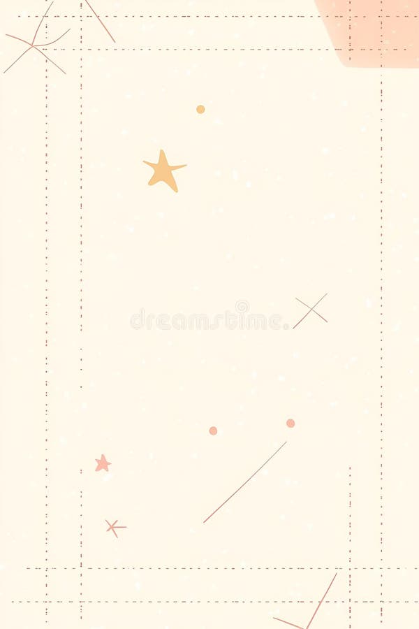 Diary Frame with Pastel Tones and Minimalist Patterns. Stock ...