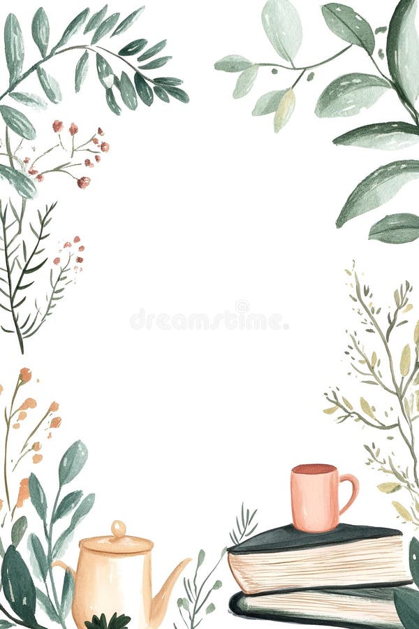 Diary Frame with Pastel Tones and Minimalist Patterns. Stock ...