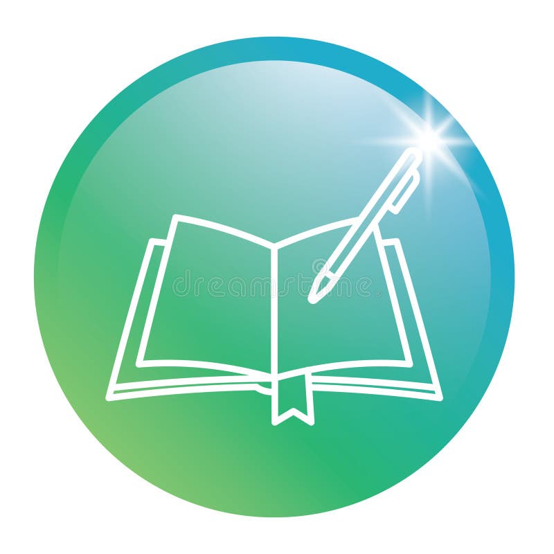 Diary Glossy Button. Vector Illustration Decorative Design Stock Vector ...