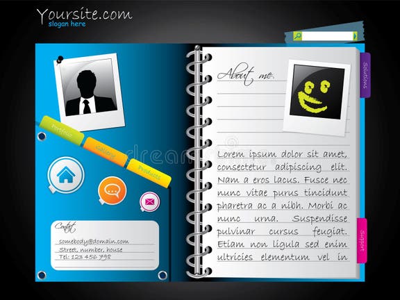 Diary Layout Stock Illustrations – 24,439 Diary Layout Stock ...