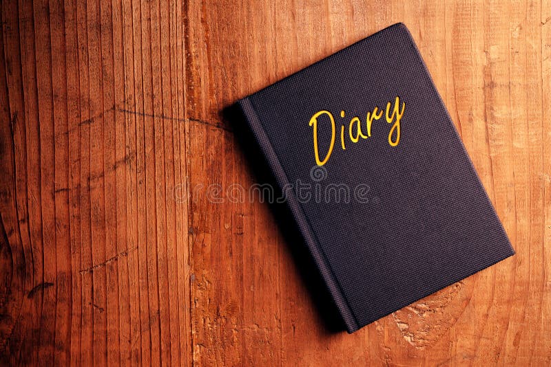 Diary notebook at the desk stock image. Image of book - 63835537