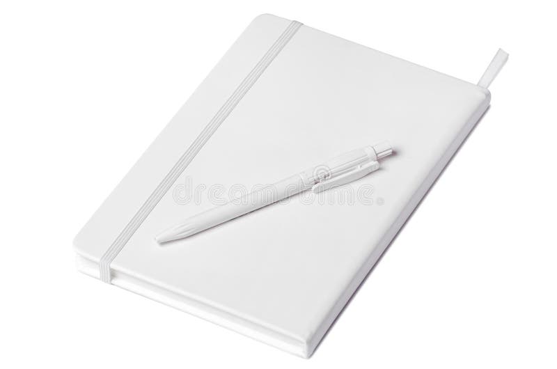 Diary Notebook on White Background Isolation Stock Photo - Image of ...