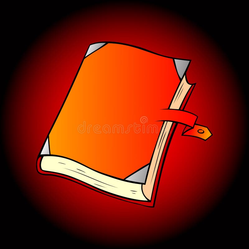 Red book diary notebook stock vector. Illustration of pupil - 20469646