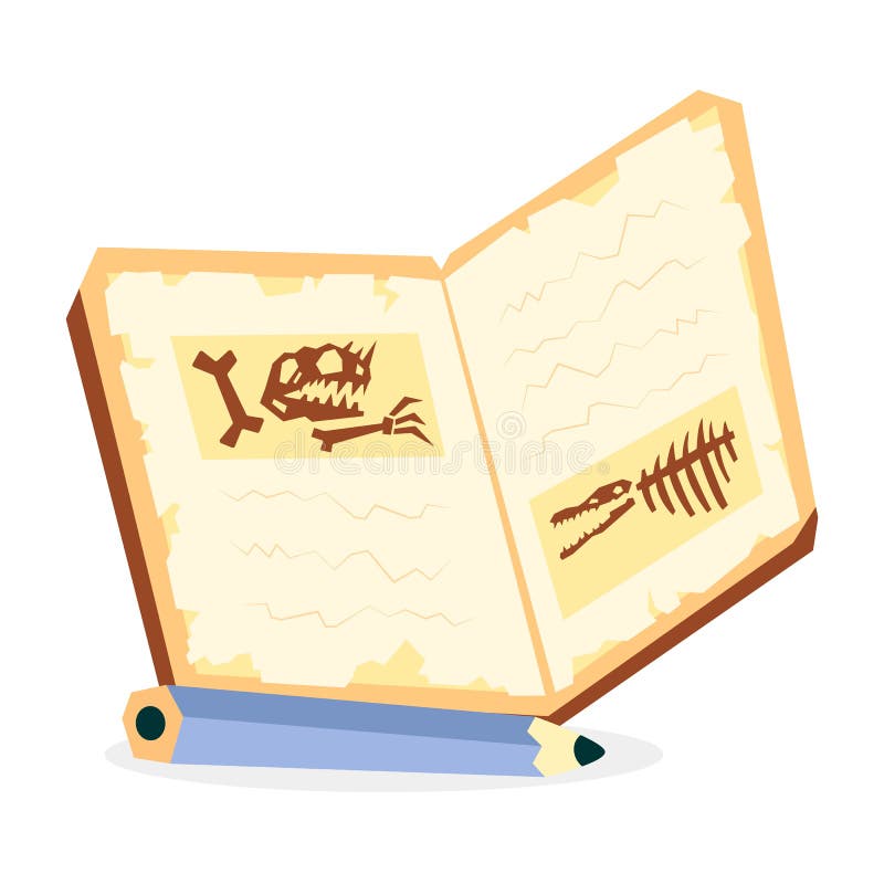 Diary for Notes and Drawings of an Archaeologist Stock Vector ...