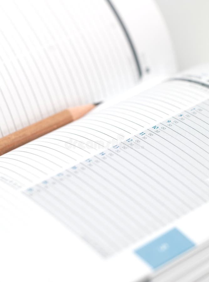 Diary with a pencil stock photo. Image of letter, modern - 12214462