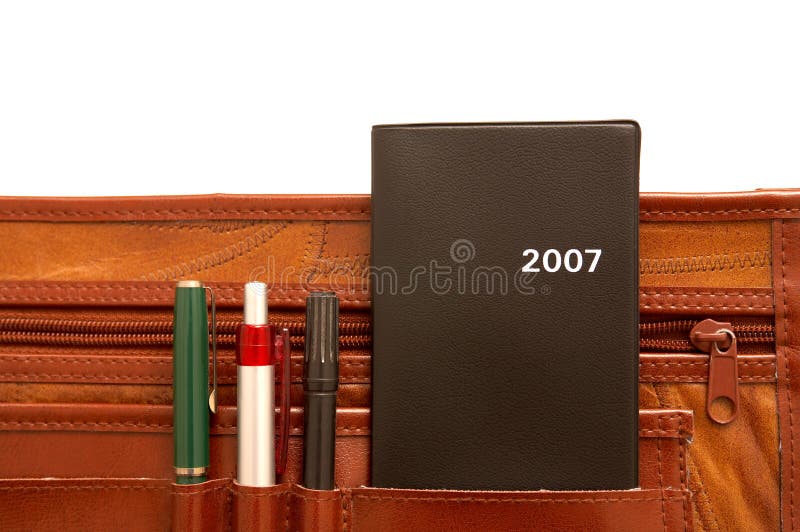 Diary and pencils stock image. Image of closeup, case - 33791989