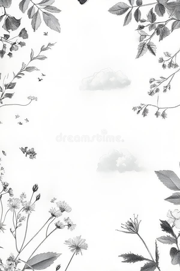 Diary Frame with Pastel Tones and Minimalist Patterns. Stock ...