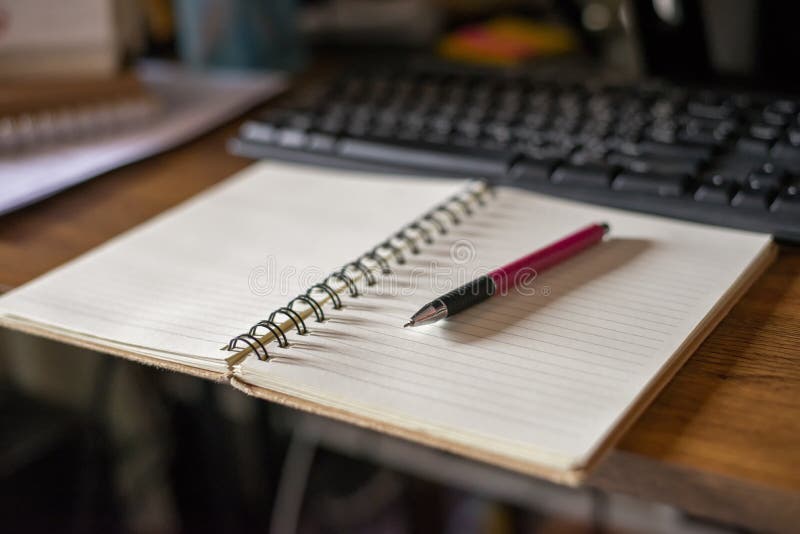 Diary and Planner Book on School Table for Student, Study for Exam ...