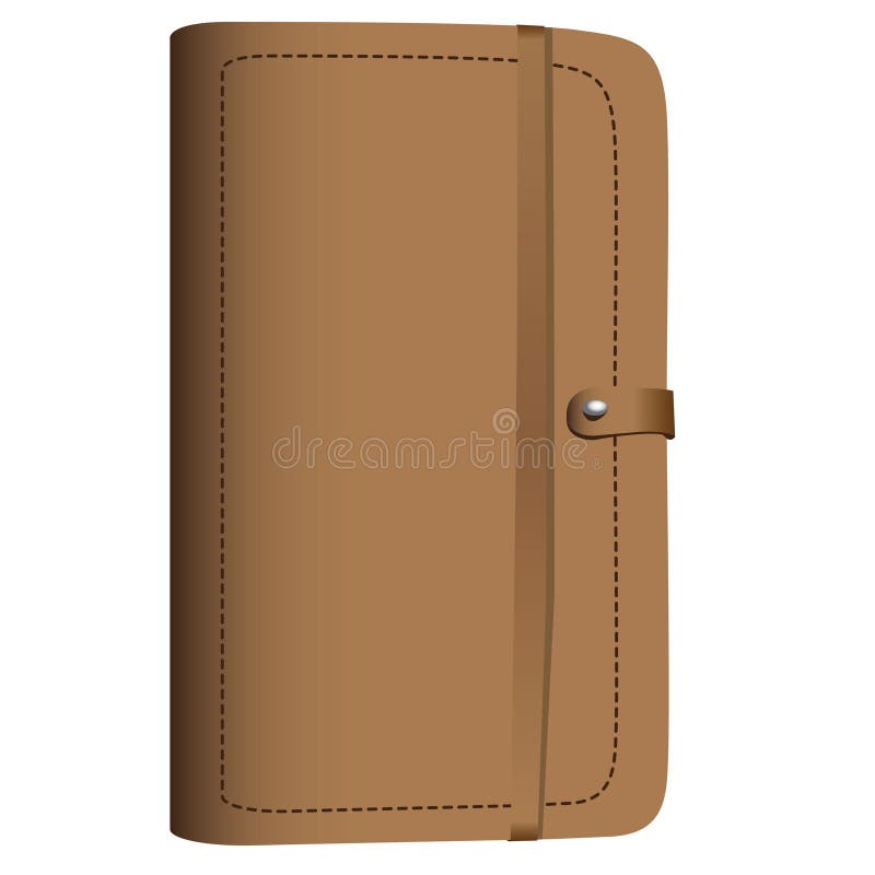 Diary with clasp stock vector. Illustration of planning - 302006733